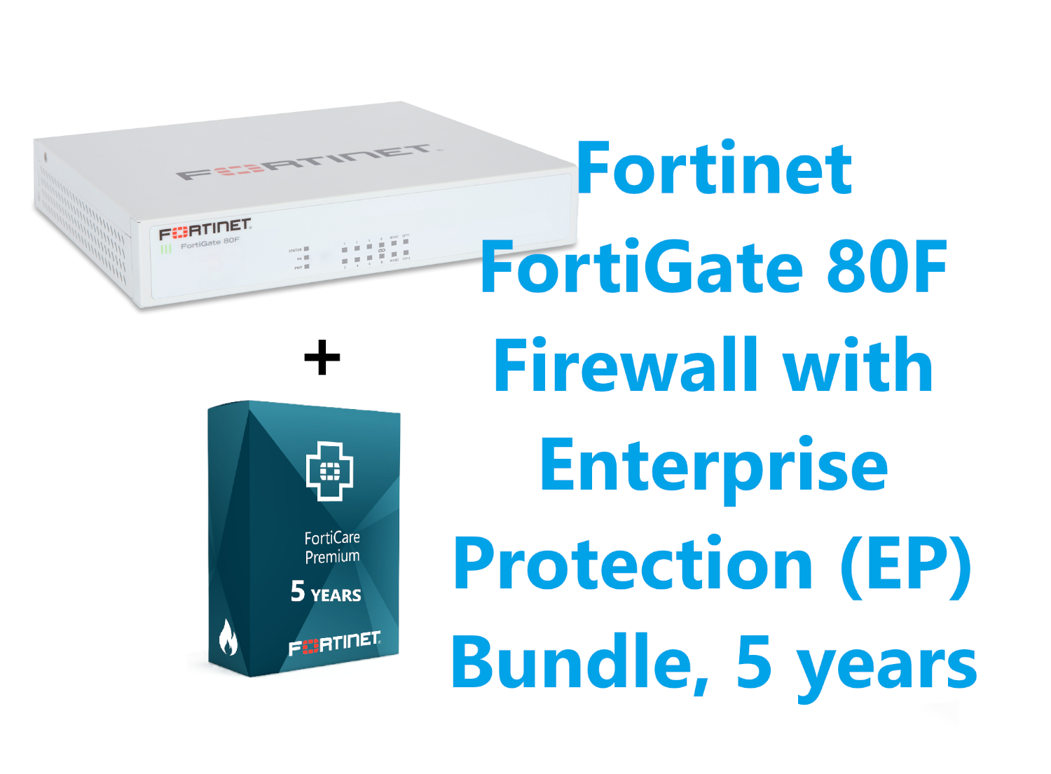מכשיר ורשיון Fortinet FortiGate 80F Firewall with UTP Bundle 5Y - מקט ...